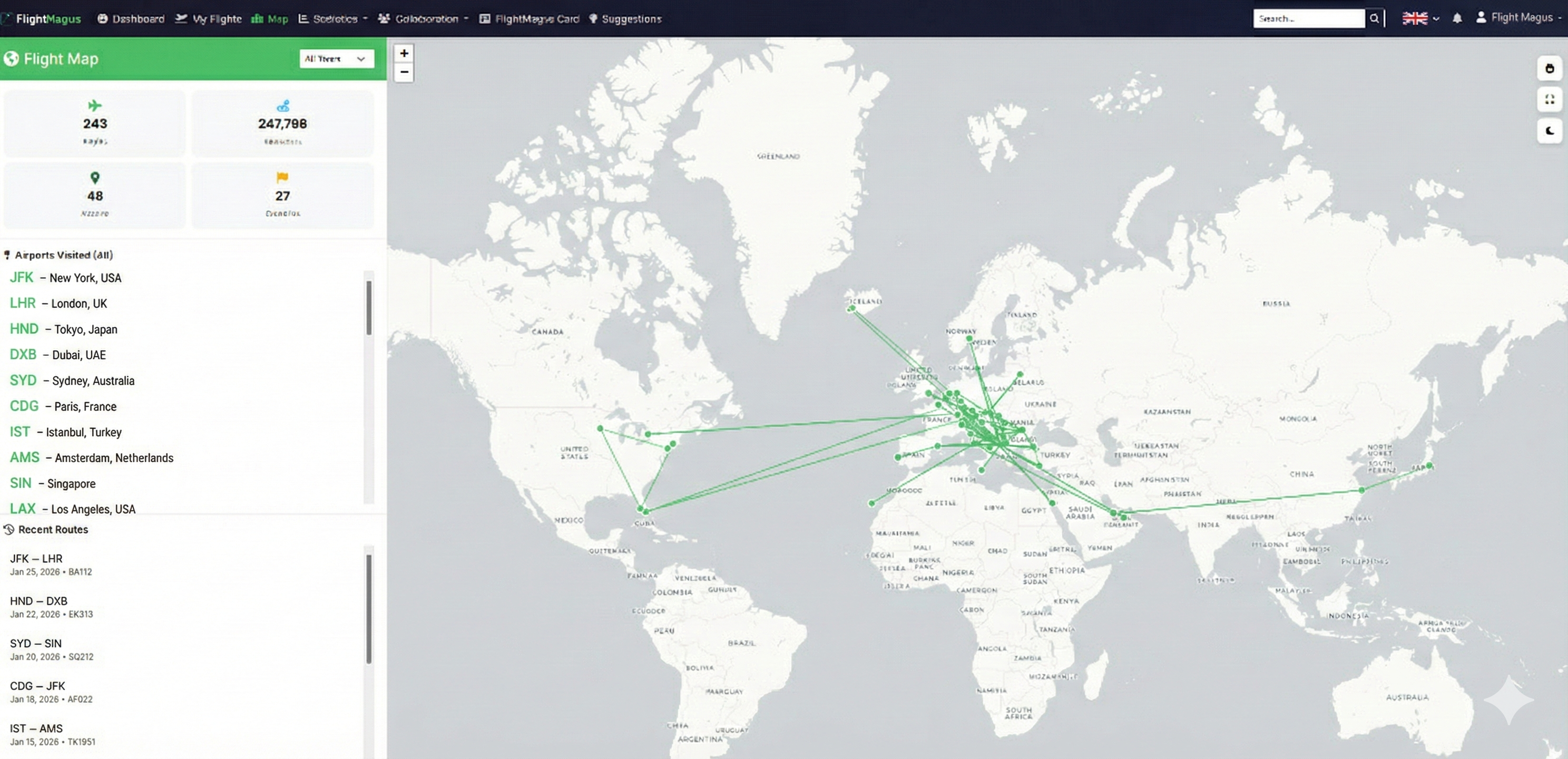 Flight Magus — Free Personal Flight Logbook & Travel Tracker